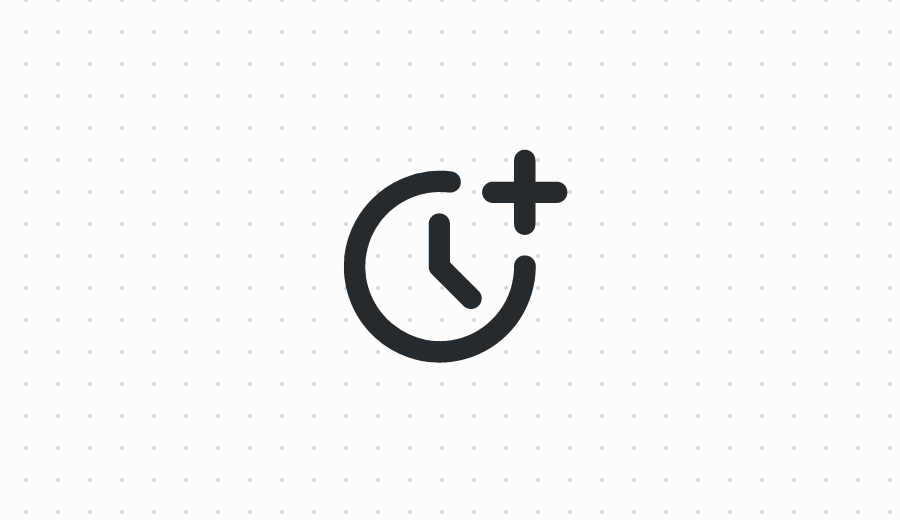 Clock Add (Modus Outlined) · Modus Icons