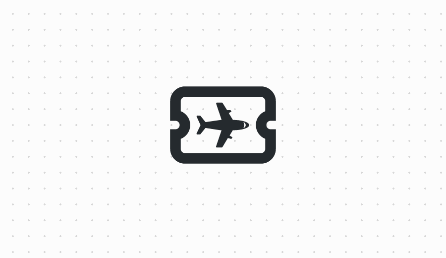 Ticket Plane (Modus Outlined) · Modus Icons